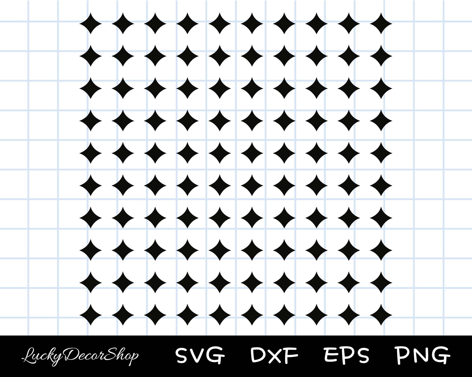 Diamond Pattern Svg Sparkle Pattern Svg Pattern Svg Cut - Etsy