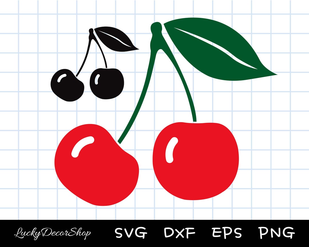 Cherry Svg, Cherries Svg, Cherries Clip Art, Cherry Sublimation, Cut ...
