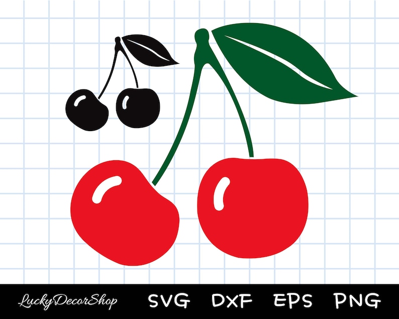 Cherry Svg, Cherries Svg, Cherries Clip Art, Cherry Sublimation, Cut ...
