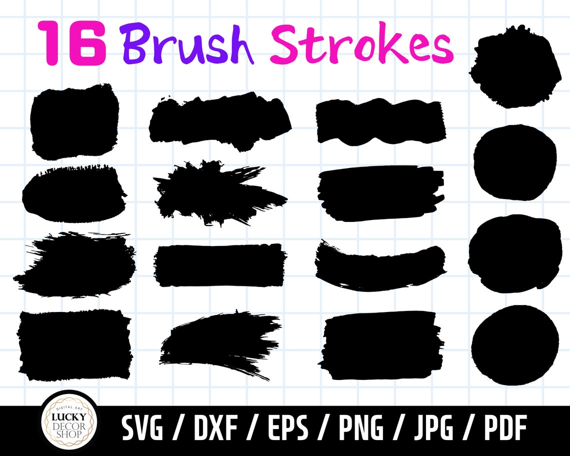 Brush Stroke SVG, Paint Brush Stroke Clipart, Brush Stroke Svg, Brush ...
