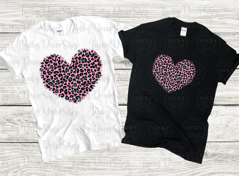 Leopard Heart Png Pink Leopard Heart Sublimation Designs - Etsy