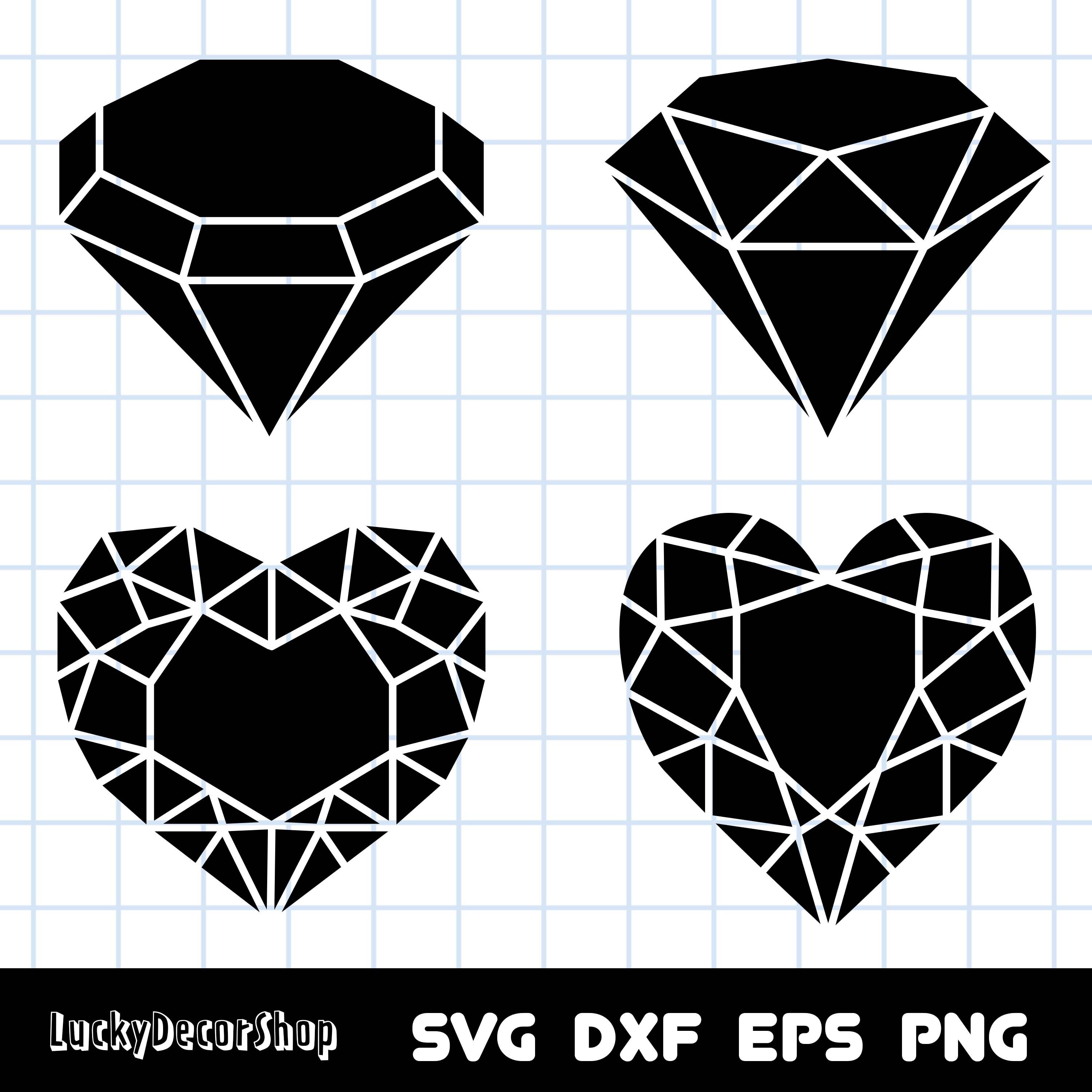 Diamond Cut Files: Wedding Jewelry SVG Clipart (digital Download) - Etsy