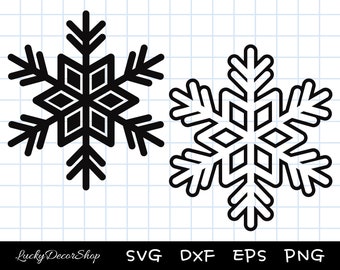 Snowflake 1 SVG for Craft Machines Cricut Cameo Silhouette - Etsy