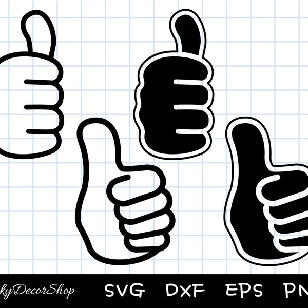 Thumbs up Svg - Etsy