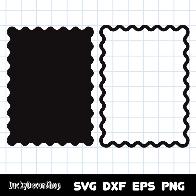 Wave Frame Shape Download - Etsy