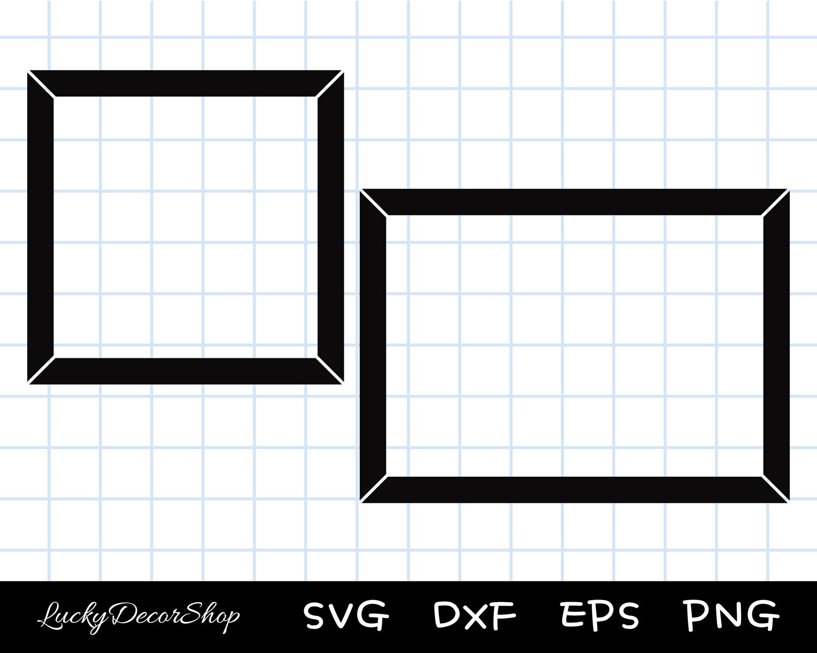 Rectangle Frames SVG Square Frame SVG Frames SVG Cut Files - Etsy