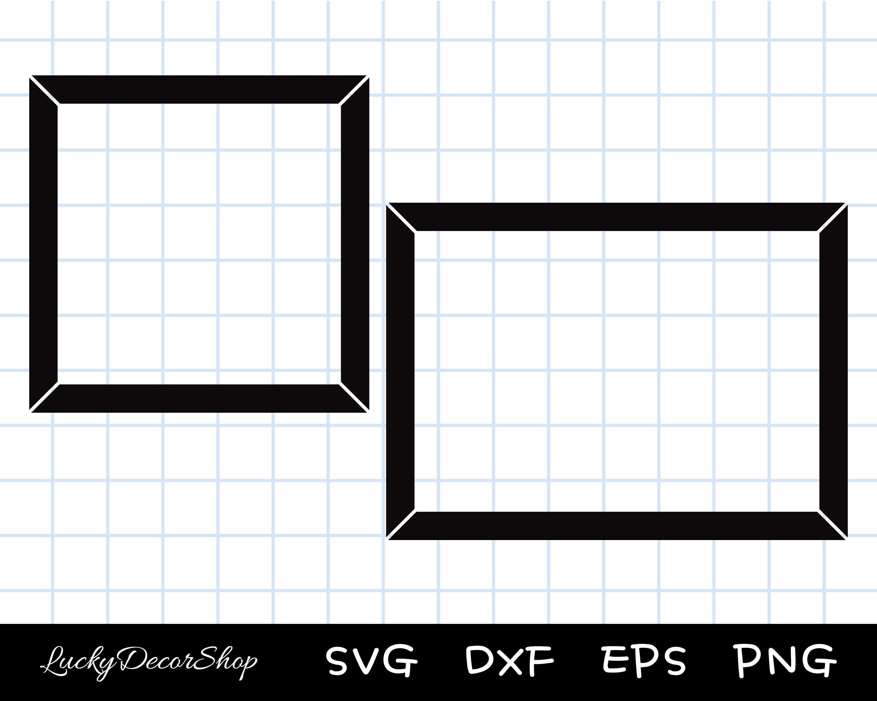 Rectangle Frames SVG Square Frame SVG Frames SVG Cut Files - Etsy