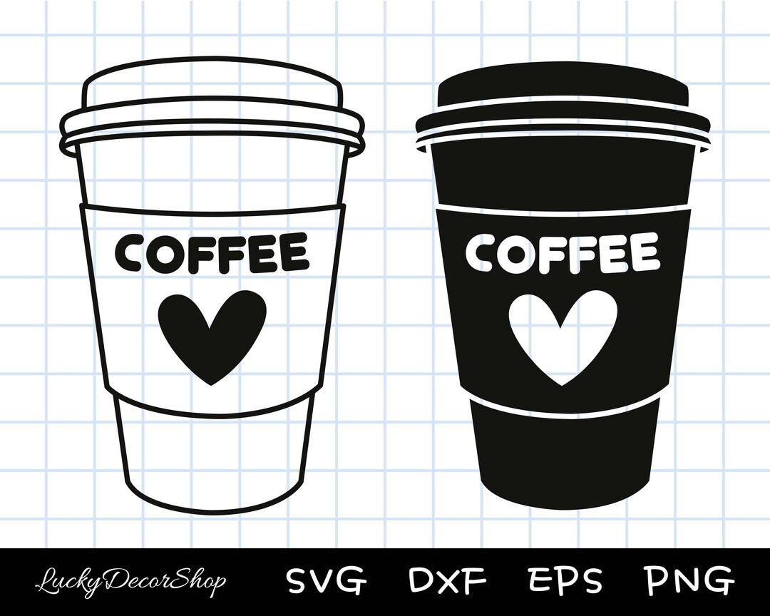 Coffee Cup SVG: Takeaway Cup Cut Files (digital Download) - Etsy