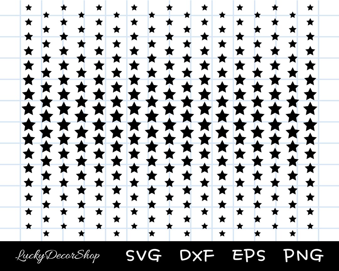 Stars SVG, Star Pattern Svg, Stars Clipart, Cut Files, Silhouette ...