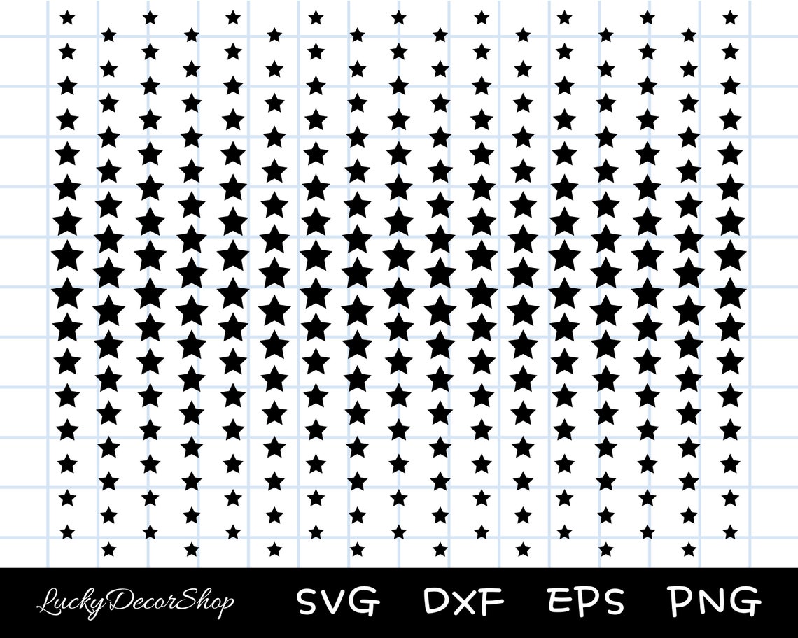 Stars SVG Star Pattern Svg Stars Clipart Cut Files | Etsy