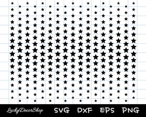 Stars SVG Star Pattern Svg Stars Clipart Cut Files | Etsy