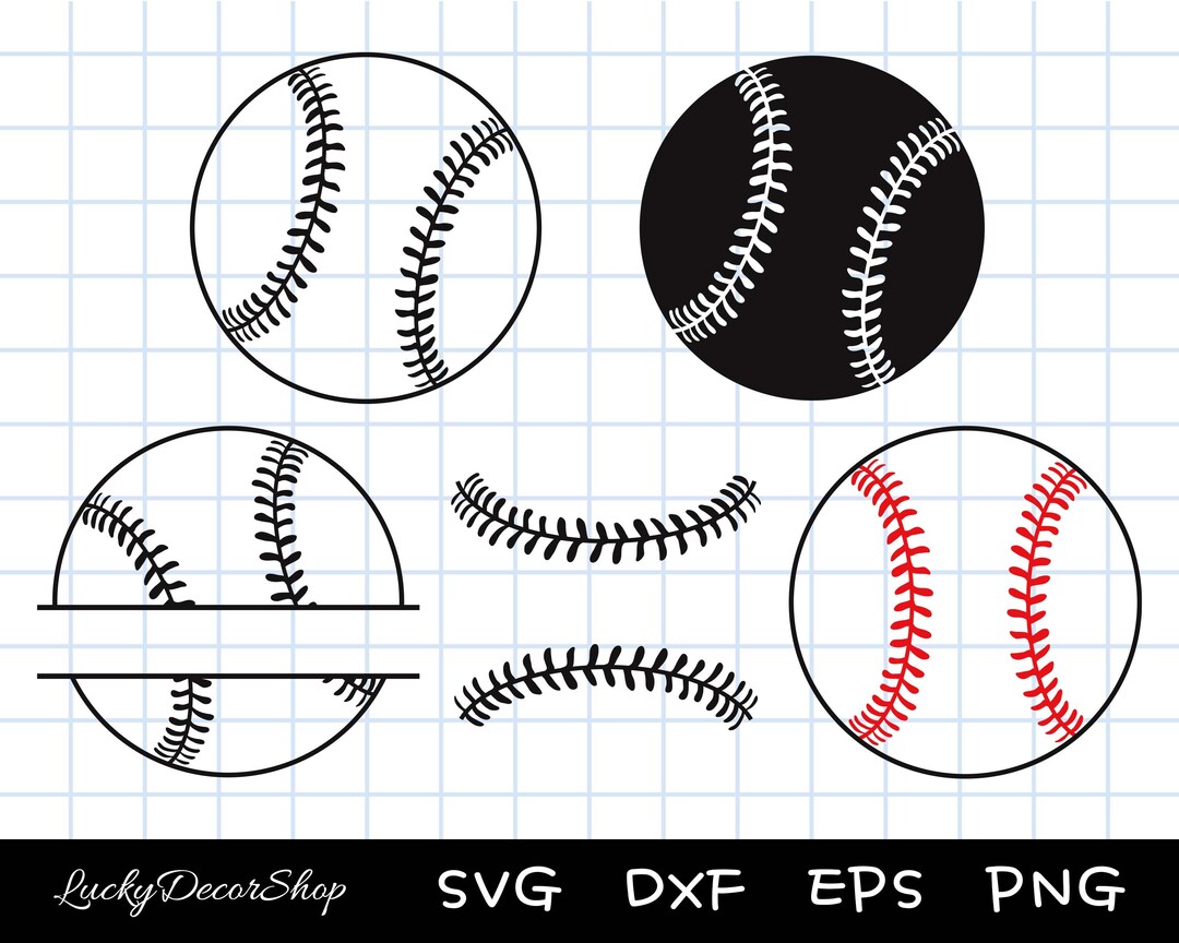 Baseball Outline Svg, Baseball Svg, Baseball Monogram SVG, Cut File ...