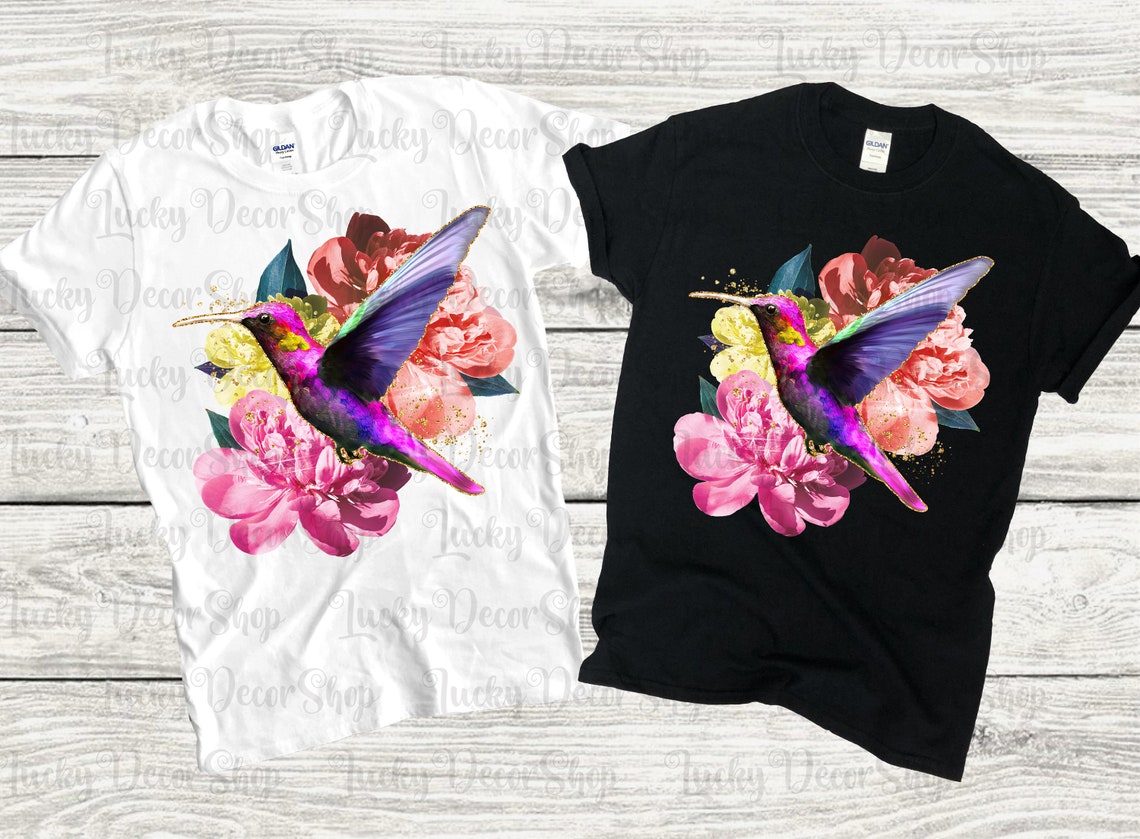 Hummingbird PNG, Sublimation Design, Floral Bird Png, Hummingbird Art ...