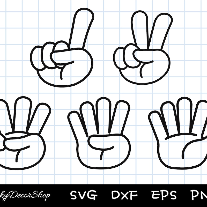 6 7 Hand Gesture Svg - Etsy