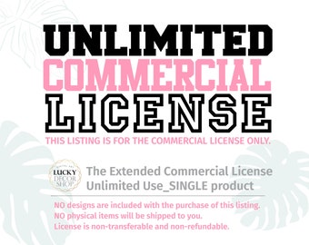 Unlimited Commercial License for Lifetime, License for SVG Designs - Etsy