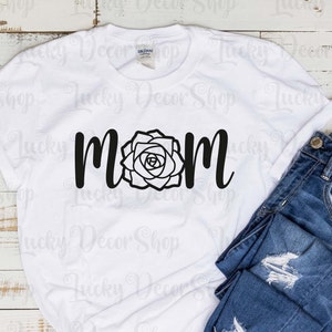 Mom SVG, Mother's Day SVG, MOM Monogram Svg, Mom Rose Svg, Split Mom ...