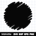 Brush Circle SVG: Paint Clipart, Cricut Cut File (digital Download) - Etsy