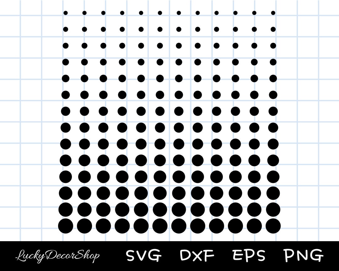 Dotted Pattern SVG, Dots SVG, Polka Dots Svg, Halftone Dots Pattern Svg ...