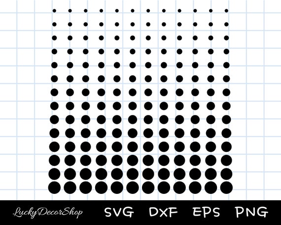 Dotted Pattern SVG Dots SVG Polka Dots Svg Halftone Dots | Etsy UK