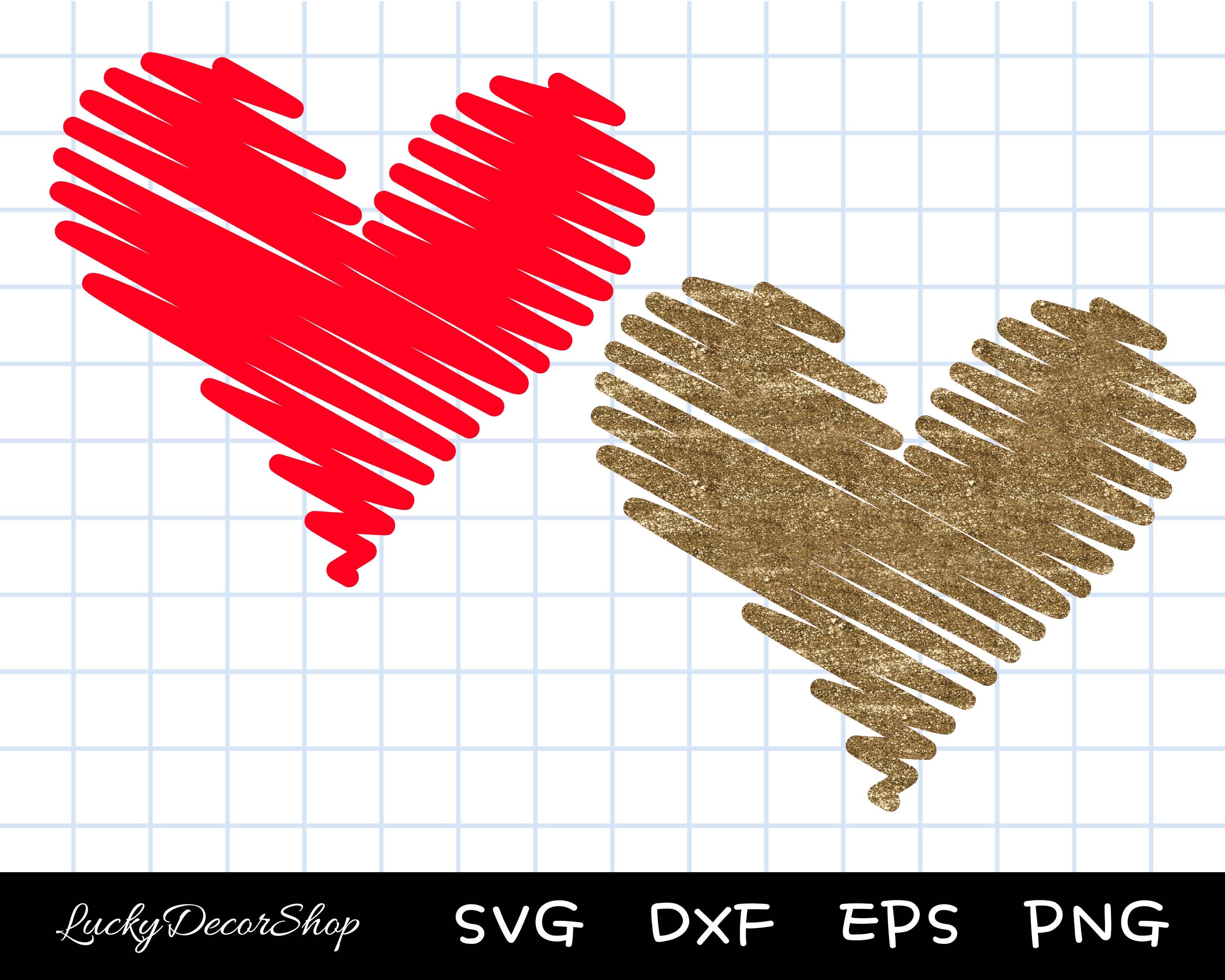 Heart Svg Heart Sketch Svg Heart Clipart Heart Cut File - Etsy Canada
