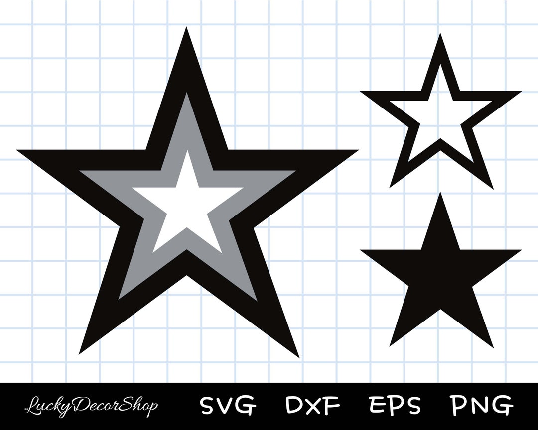 Layered Star SVG: Star Shape Vector Cut File (digital Download) - Etsy