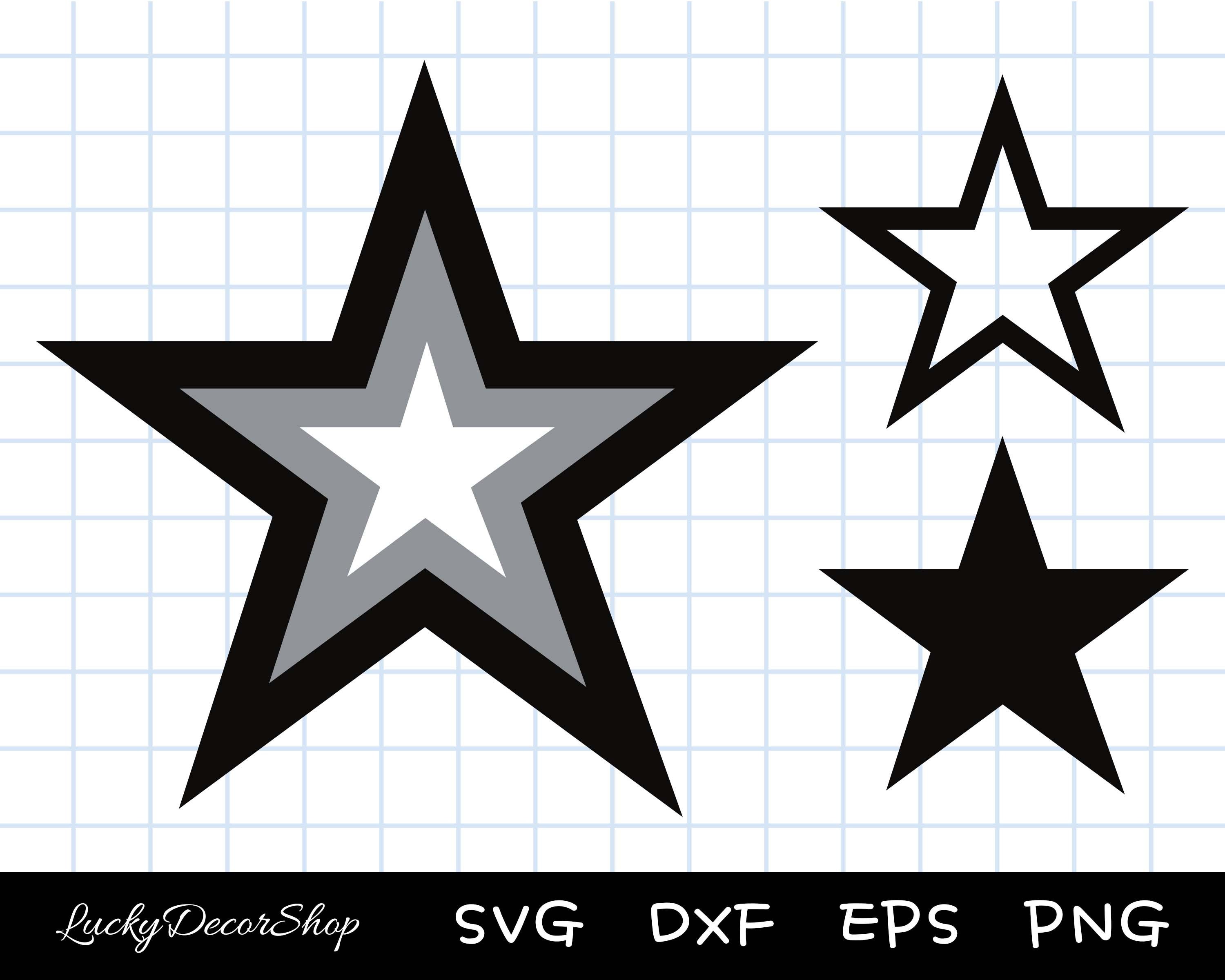 Layered Star SVG Star SVG Star Shape Svg Star Vector Cut - Etsy Canada