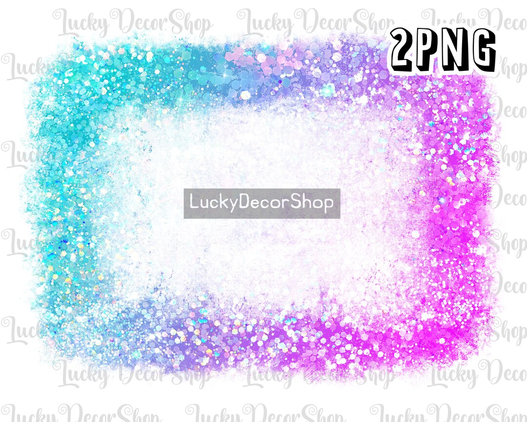 Glitter Background, Blue and Pink Glitter PNG, Sublimation, Sublimation ...