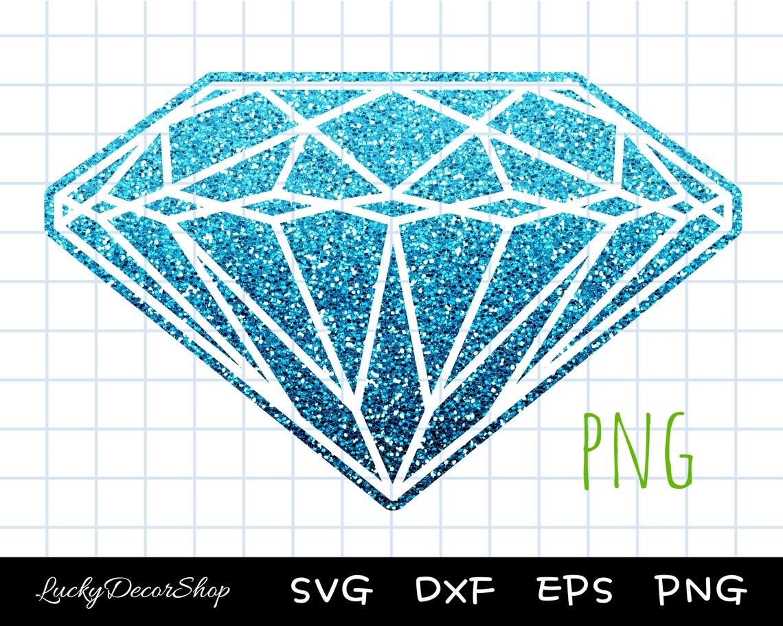 Diamond SVG, Diamond Cut Files, Diamond Clipart, Instant Download ...