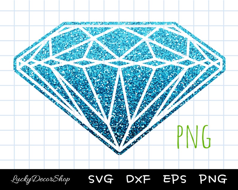 Diamond SVG Diamond Cut Files Diamond Clipart Instant - Etsy