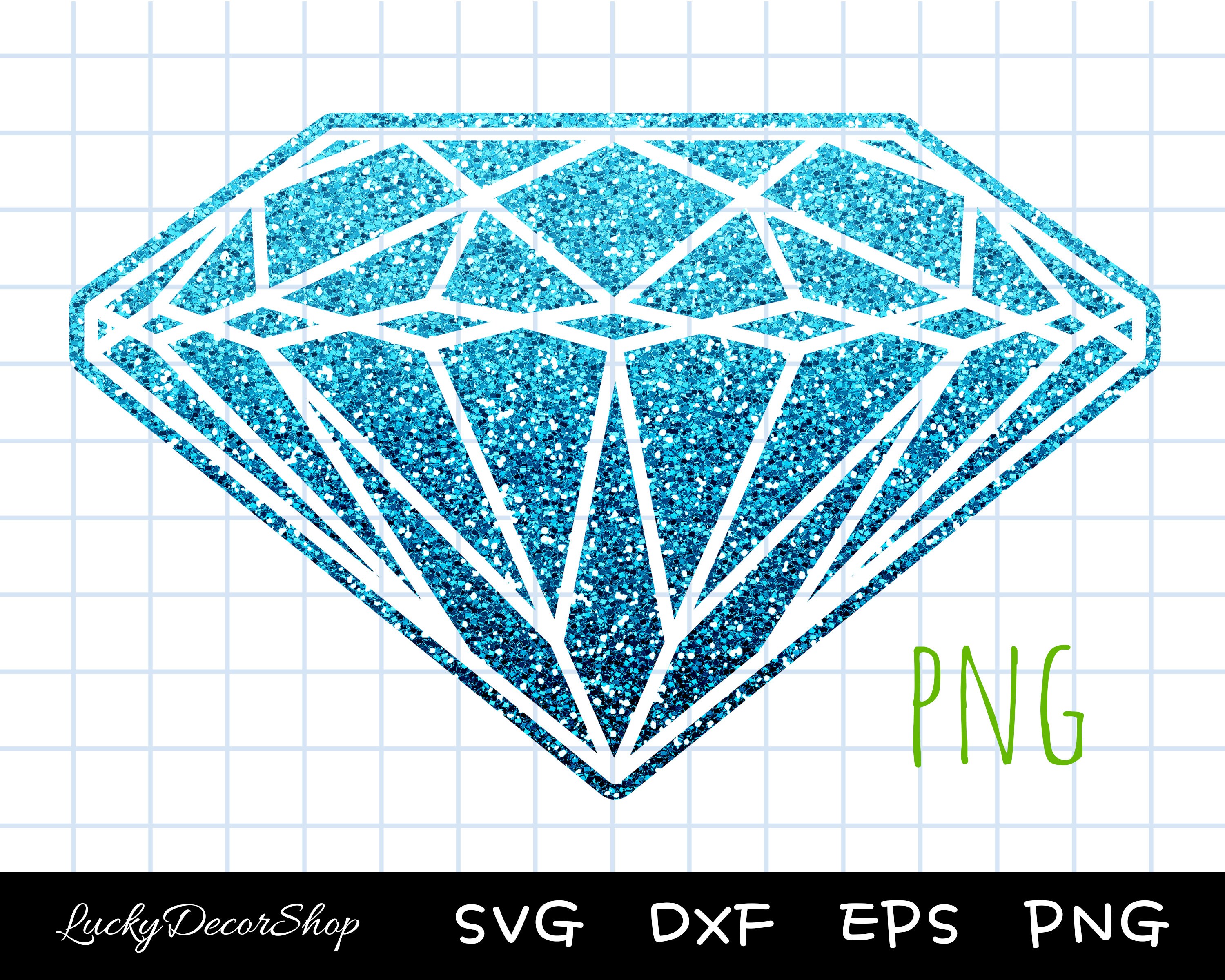 Diamond SVG Diamond Cut Files Diamond Clipart Instant | Etsy
