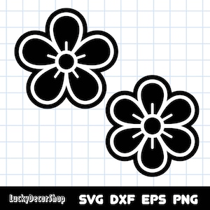 Layered Flower SVG, Flower SVG, Cut Files, Silhouette, Cricut, Svg,png ...