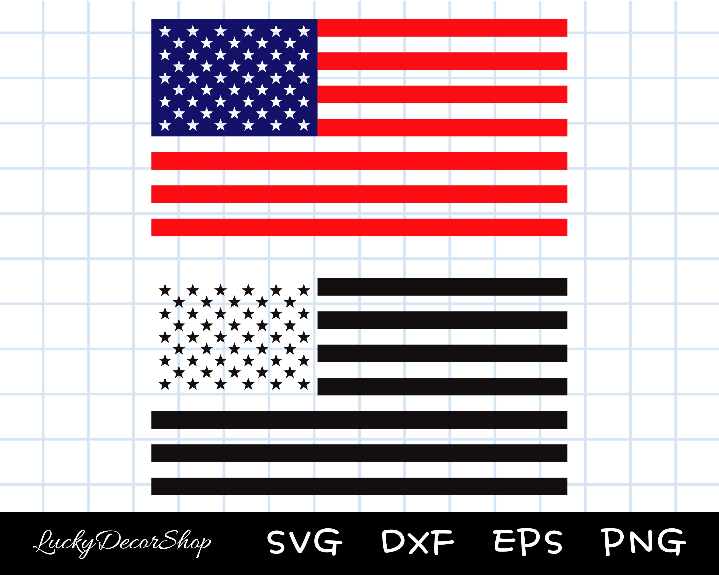American Flag SVG USA Flag SVG Cut File American Flag Cut | Etsy