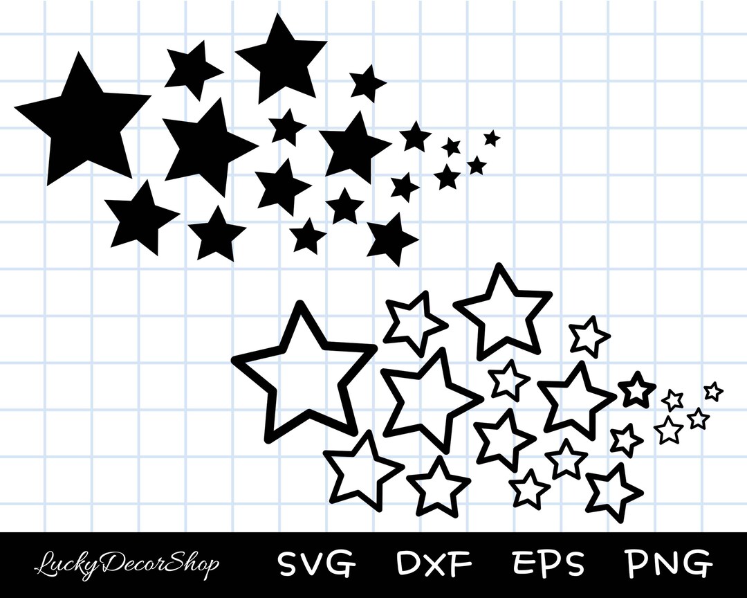 Star SVG Clipart: Outline Star Cut Files (digital Download) - Etsy