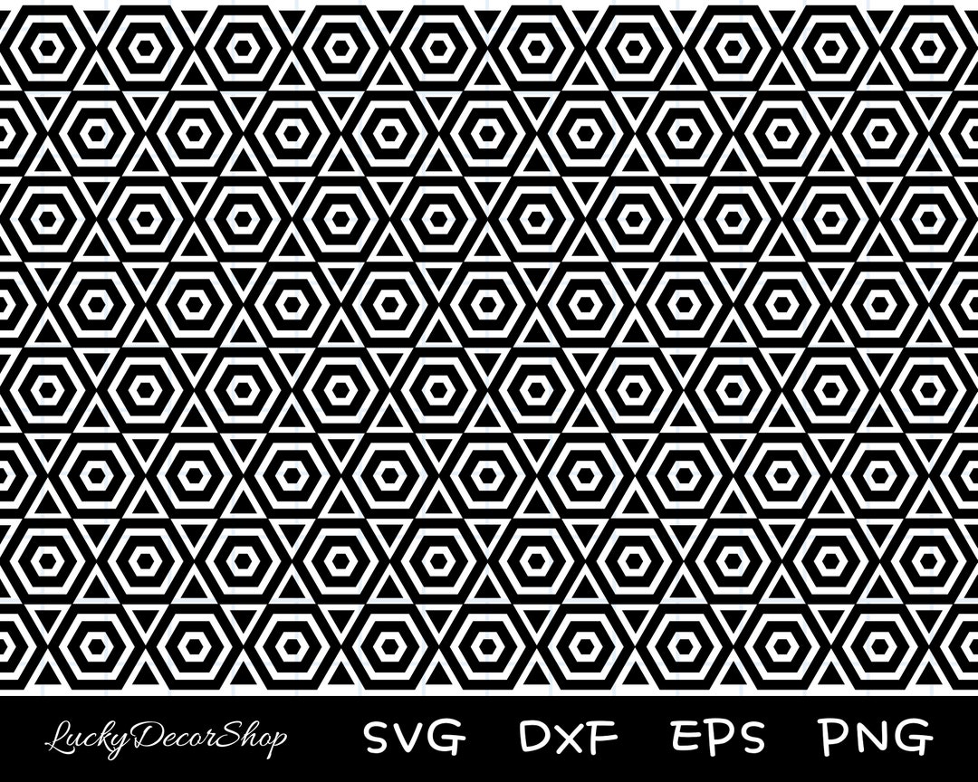 Hexagon Pattern Shapes SVG, Pattern SVG, Geometric Svg, Cut Files ...