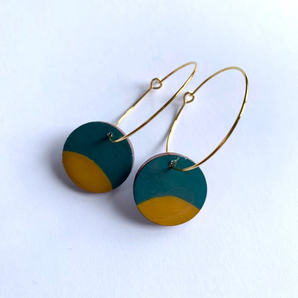 Hand Painted Earrings - Etsy