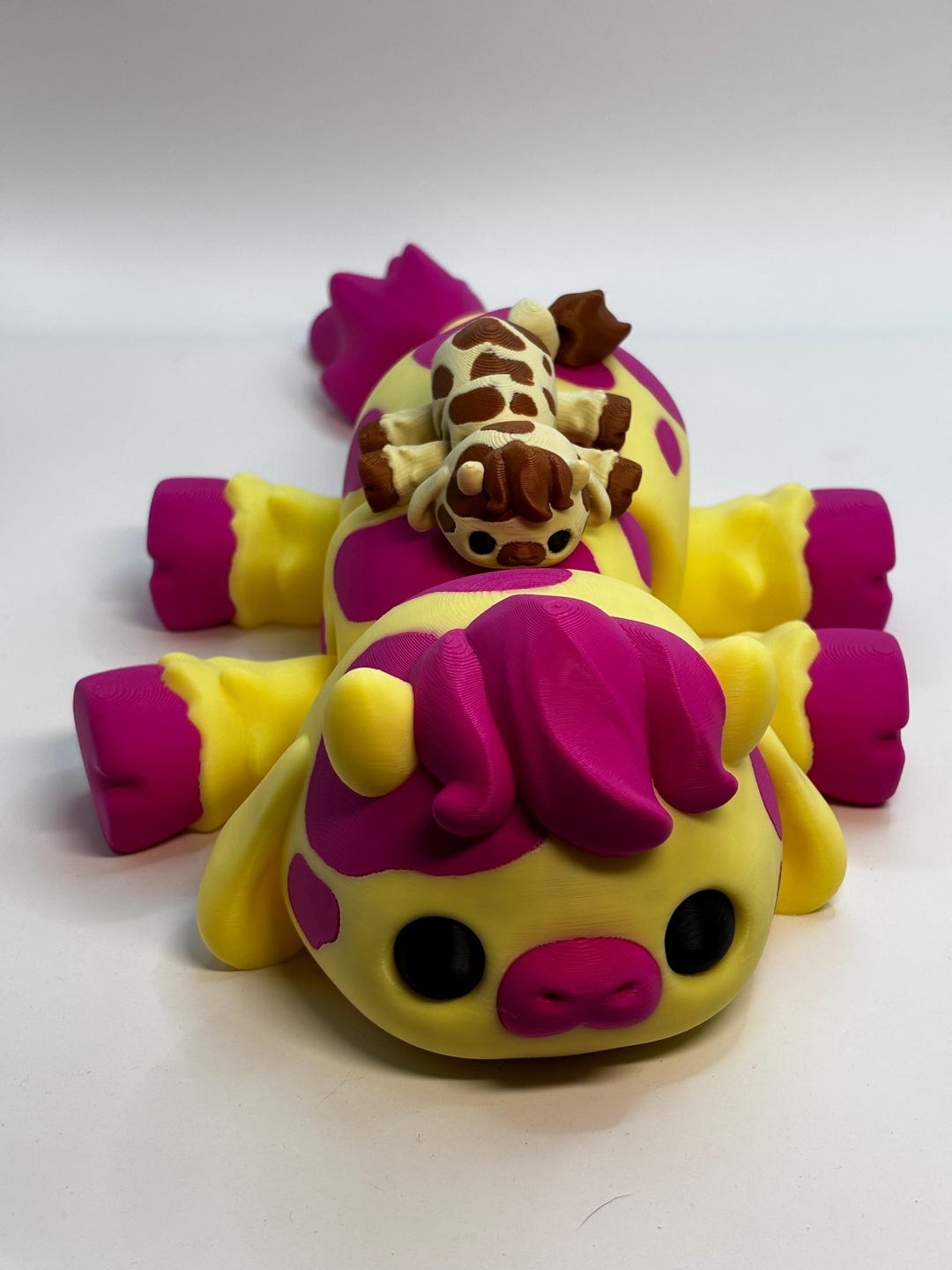 3d Printed Extra Large Cow articulated Joints Key Clicker Kids and ...