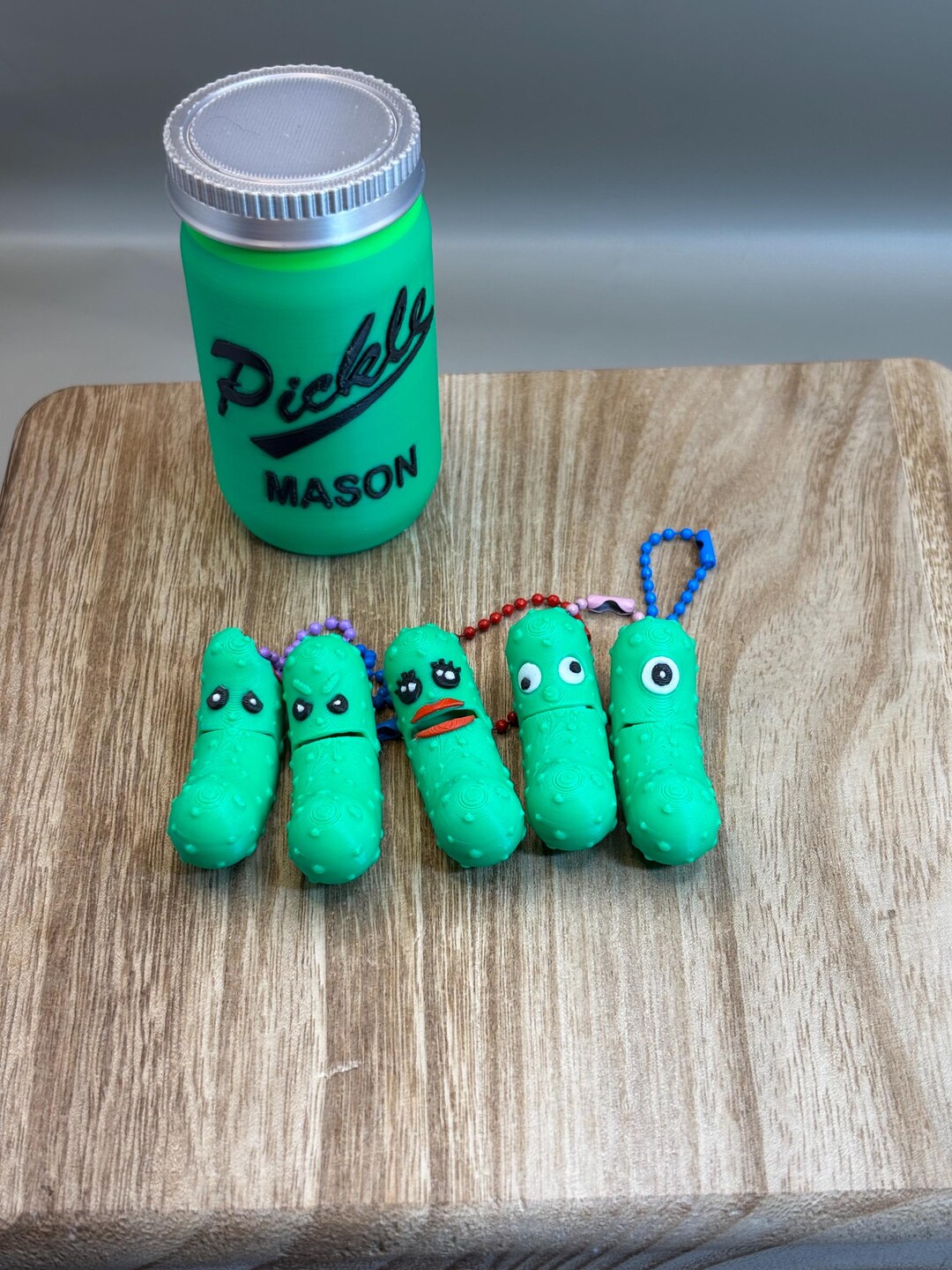 3d Printed Silly Pickles With Jar | Articulated Joints | for Kids and ...