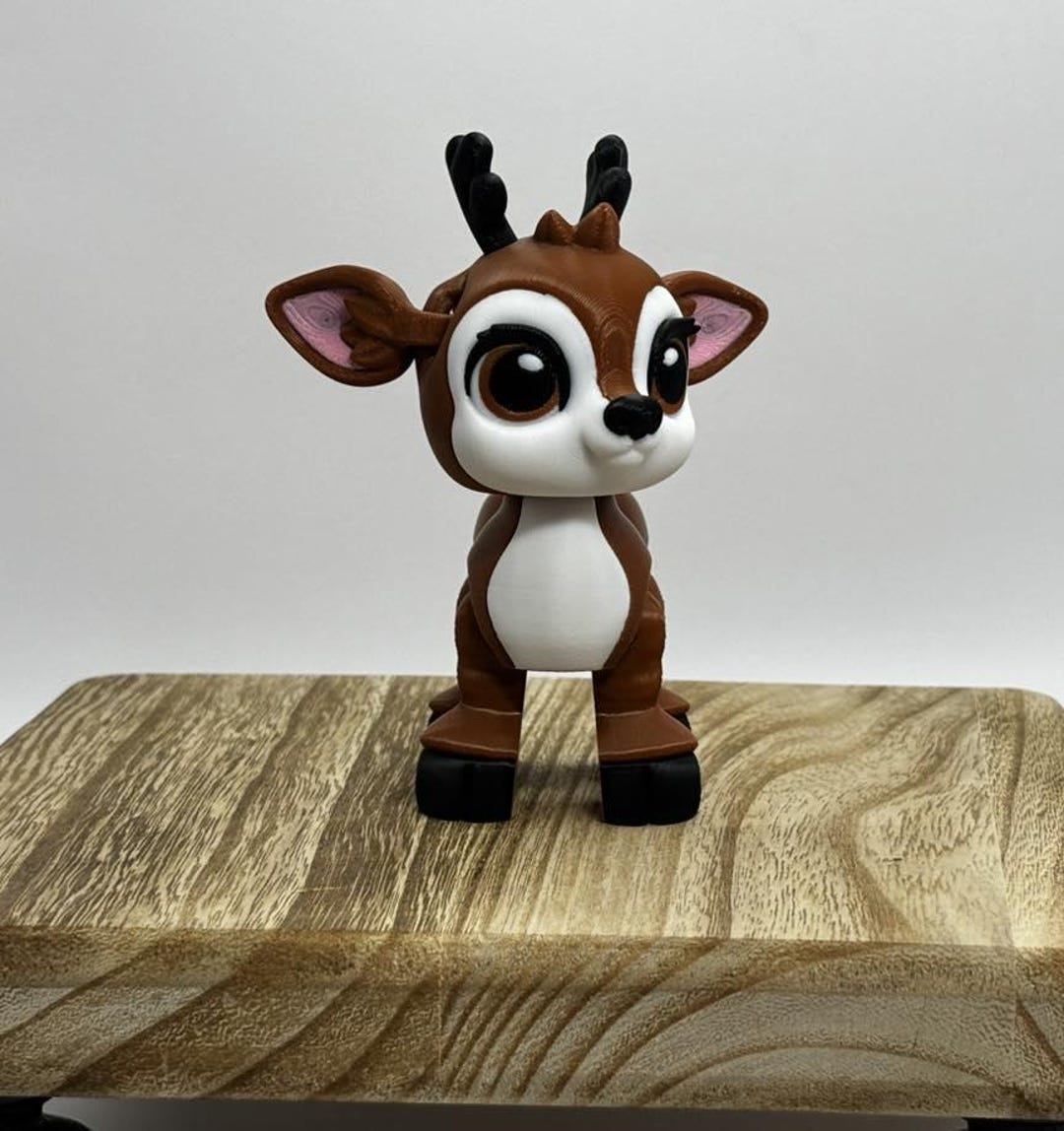 3d Printed Reindeer articulated Joints Key Clicker Kids and Adults ...