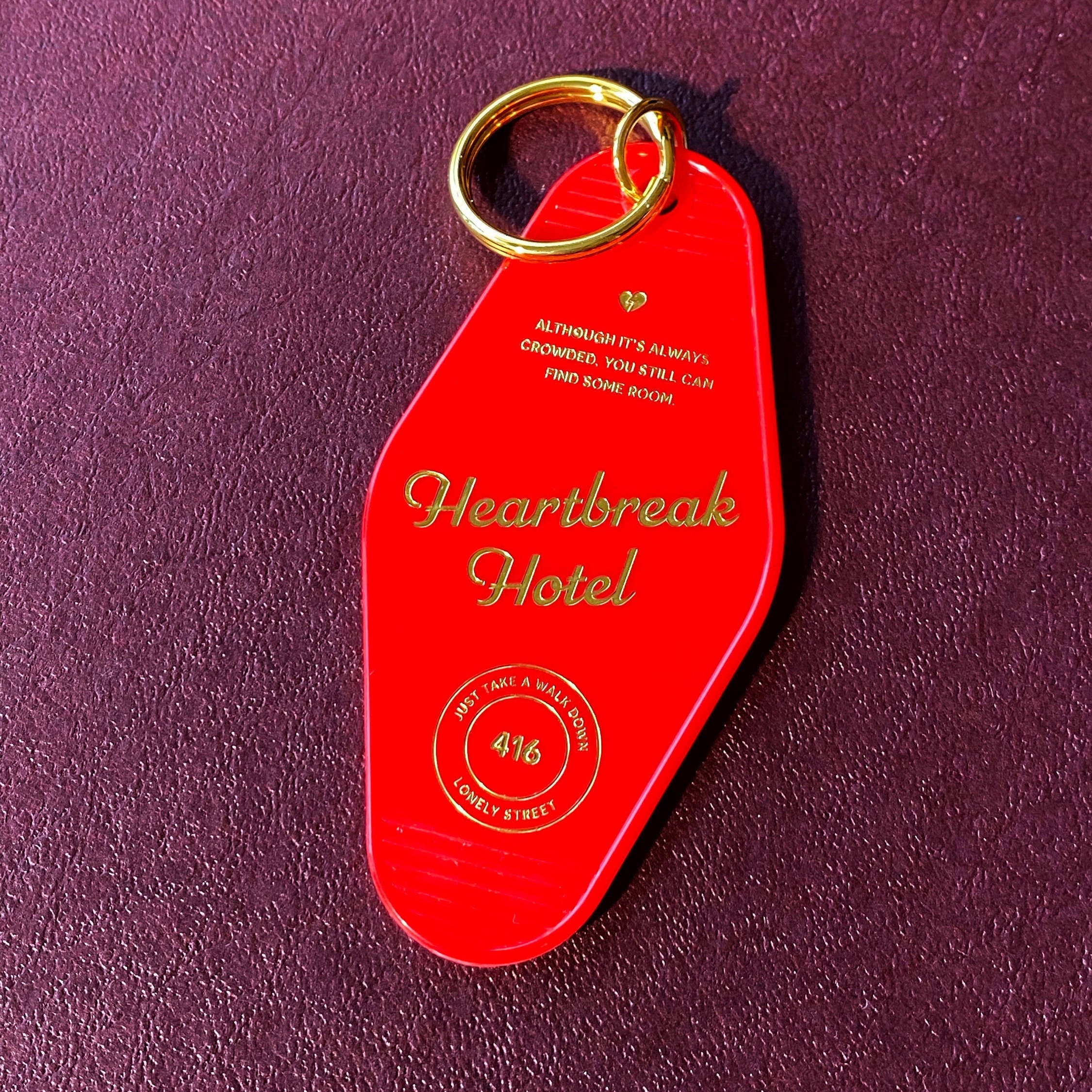 Heartbreak Hotel Keychain - Etsy