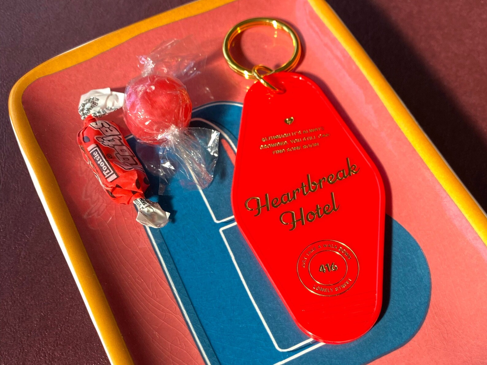 Heartbreak Hotel Keychain - Etsy