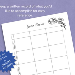 Teacher Planner, Printable Planner, Undated, Lesson Planners, Classroom ...