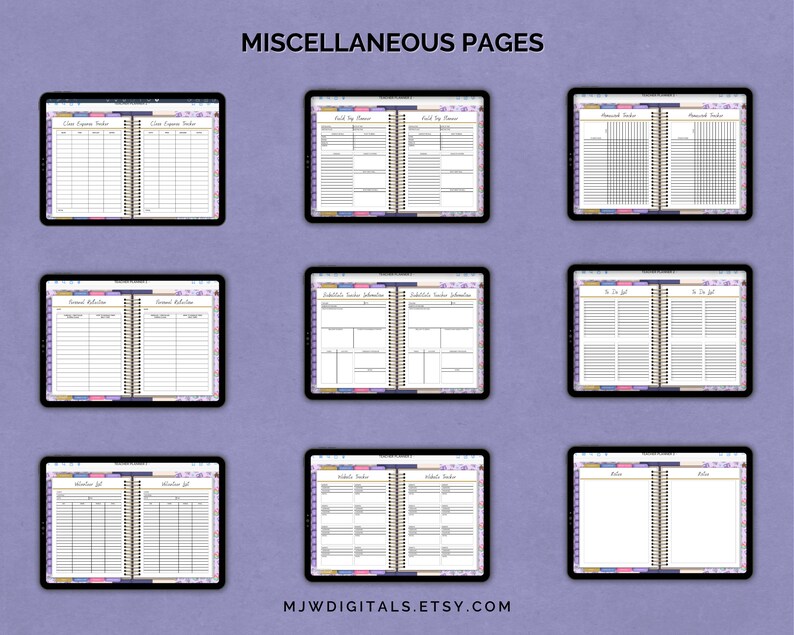 Teacher, Digital Planner for Teachers, 2023-24 School Year, Lesson ...