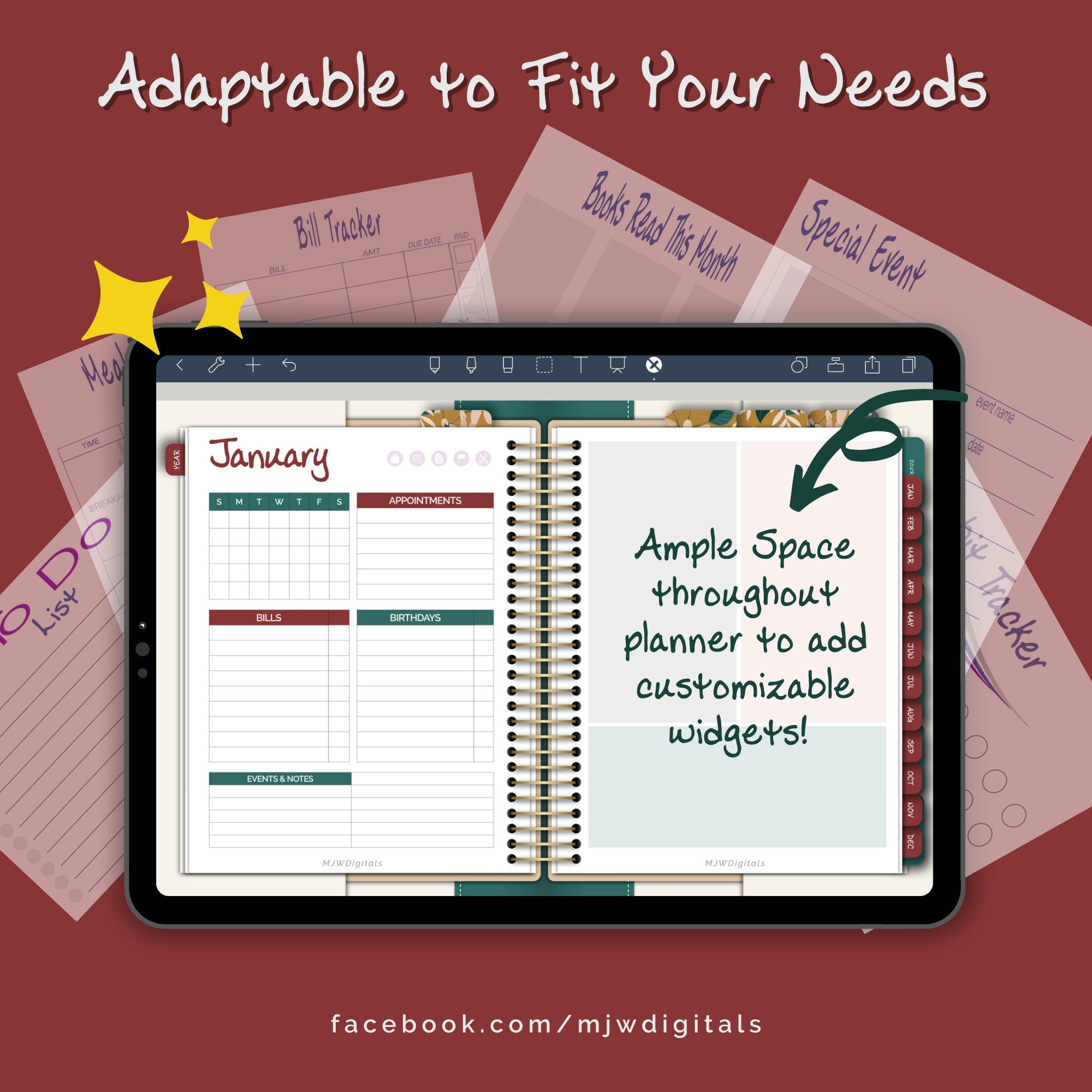 Life Planner, Journal & Project Planner, Digital Planner, Goodnotes ...