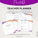 Teacher Planner, Printable Planner, Undated, Lesson Planners, Classroom ...