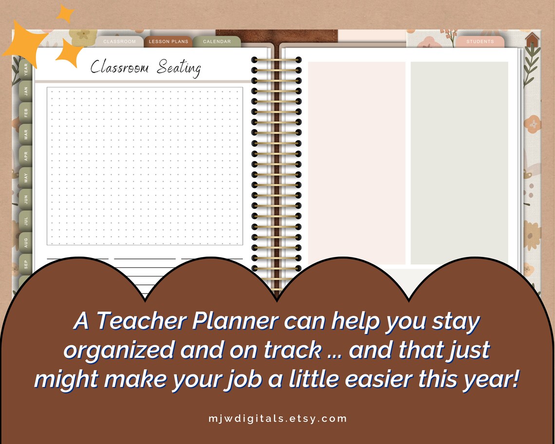 Teacher Planner Digital Planner Teacher Planner Goodnotes - Etsy