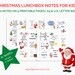 Christmas Lunchbox Notes for Kids Printable 30 Christmas - Etsy
