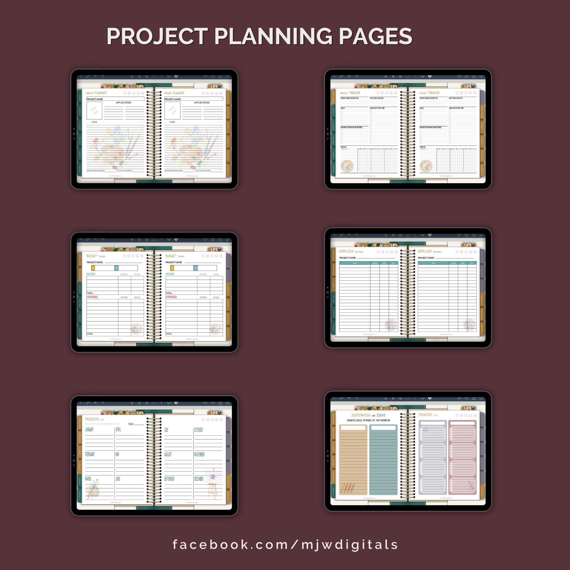 Life Planner, Journal & Project Planner, Digital Planner, Goodnotes ...