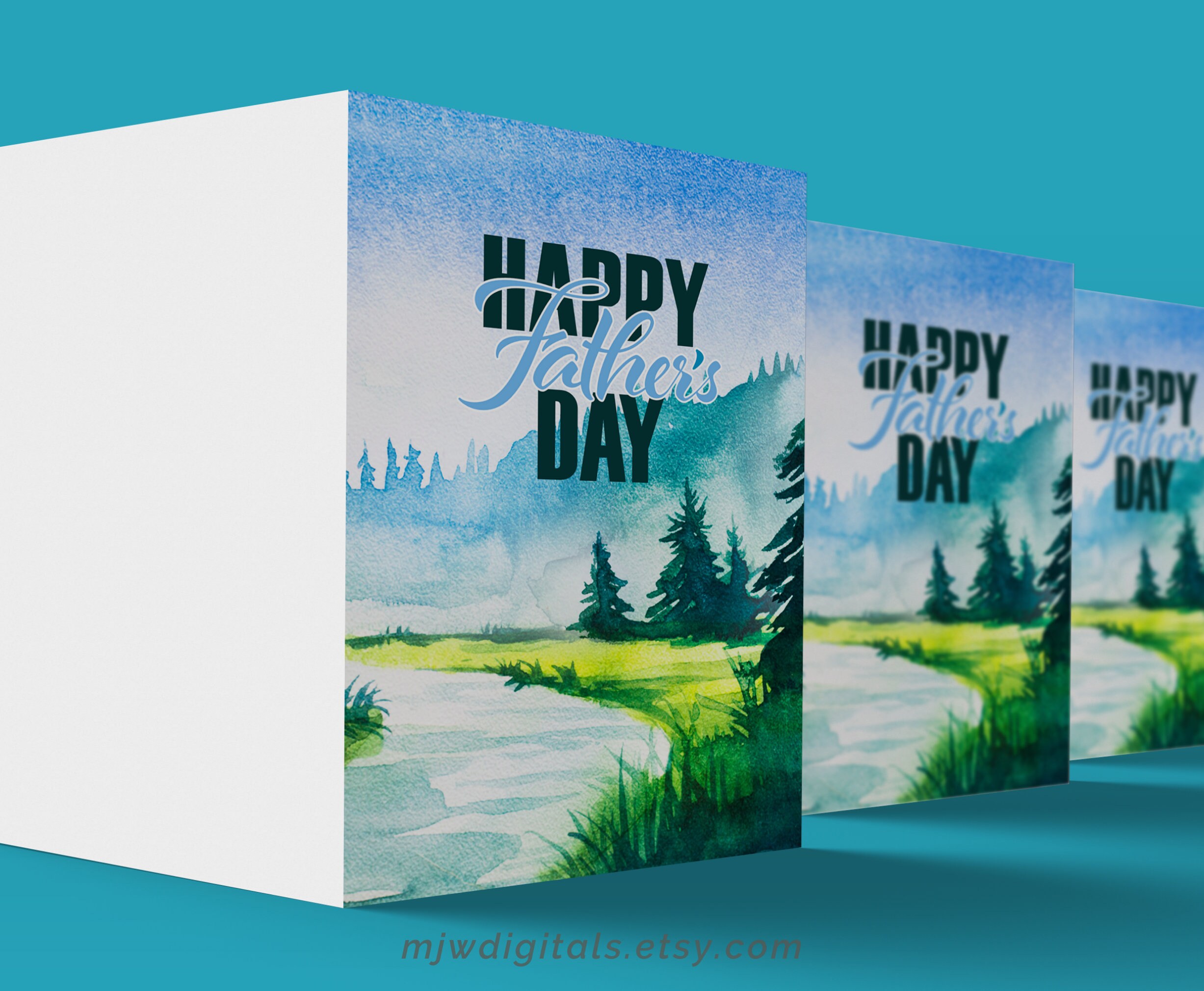 Fathers Day Card, Happy Fathers Day Card, Printable Card for Fathers ...