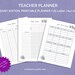 Teacher Planner, Printable Planner, Undated, Lesson Planners, Classroom ...