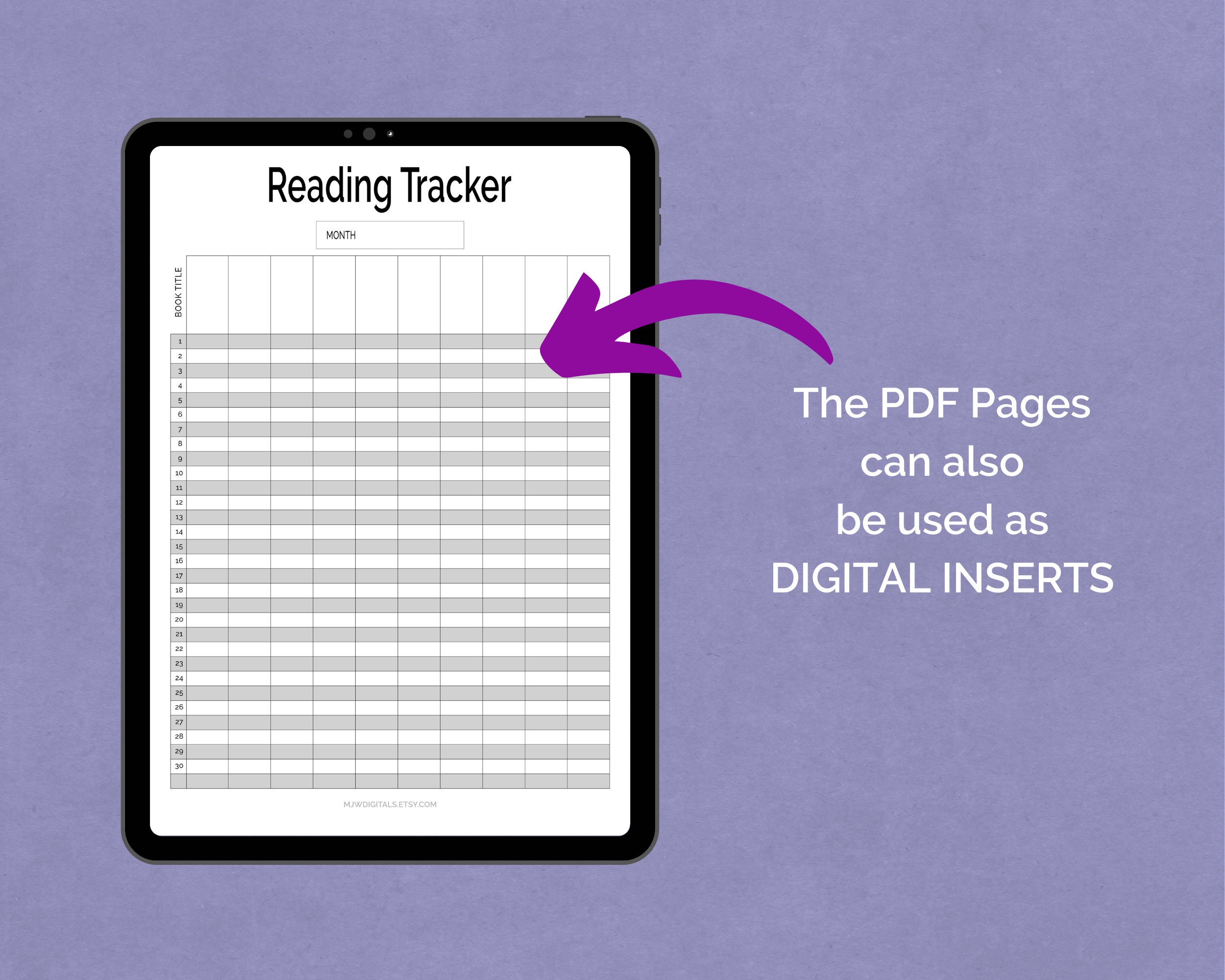 Reading Journal Printable, Minimalist Style for Book Lovers, Deluxe ...